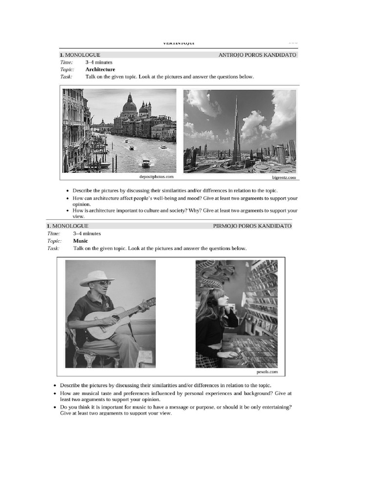 Monologues Unit 3 Upper 2 | PDF