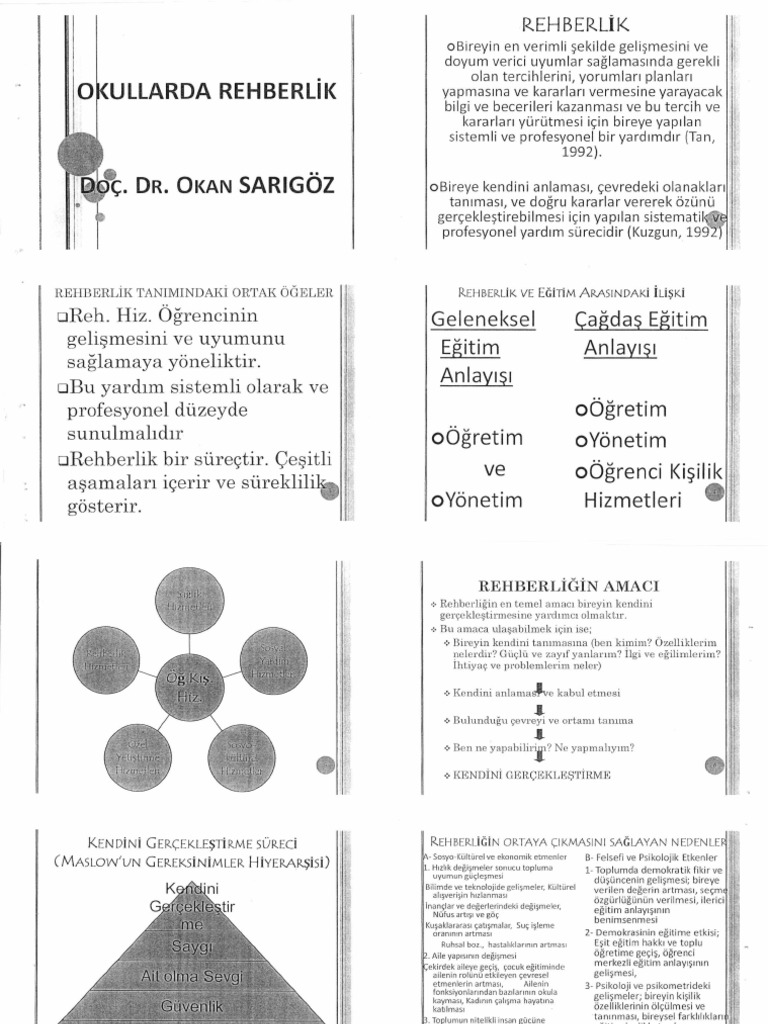 Okullarda Rehberlik | PDF