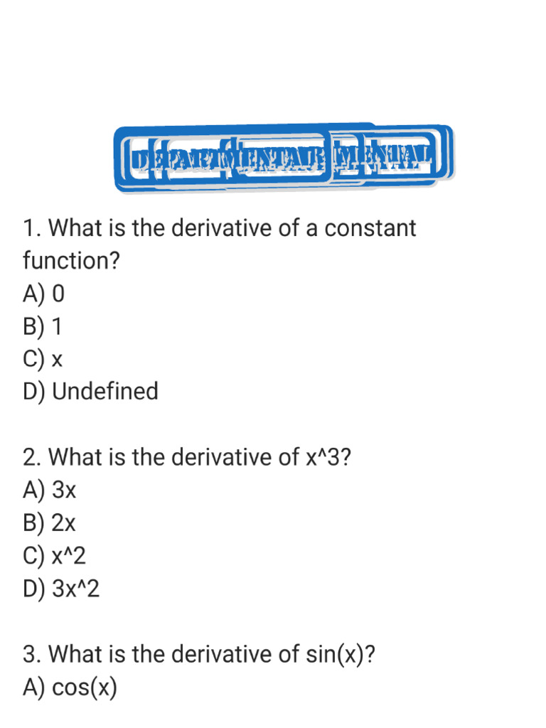 Grade 12 Maths Unit 2 Questions and Answers - 250608 - 165721 | PDF