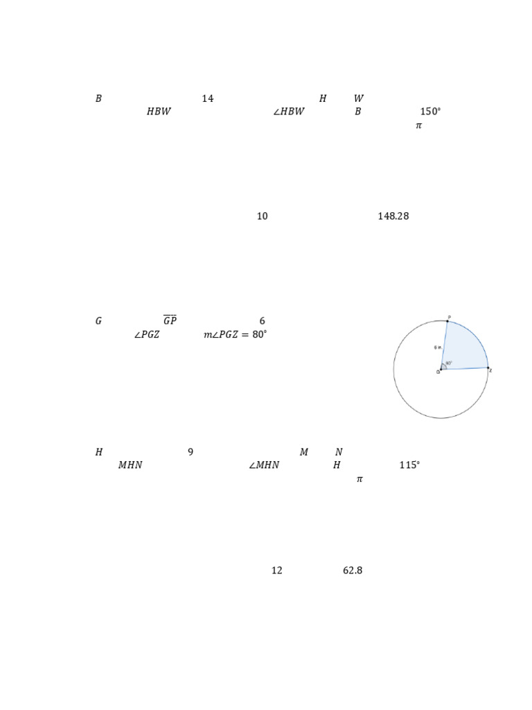 Unit 10 Lesson 4 Practice HW | PDF | Circle | Area