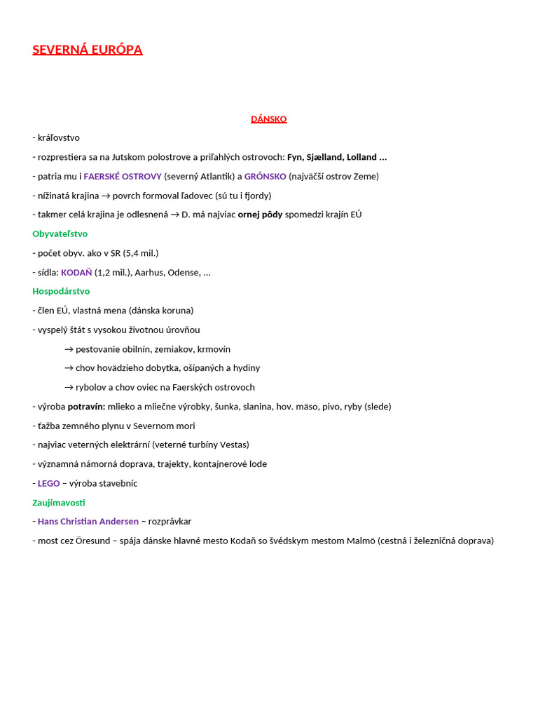 Severná Európa | PDF