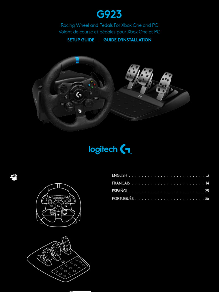 Manual Logitech g923 Racing Wheel QSG | PDF | Clutch | Torque
