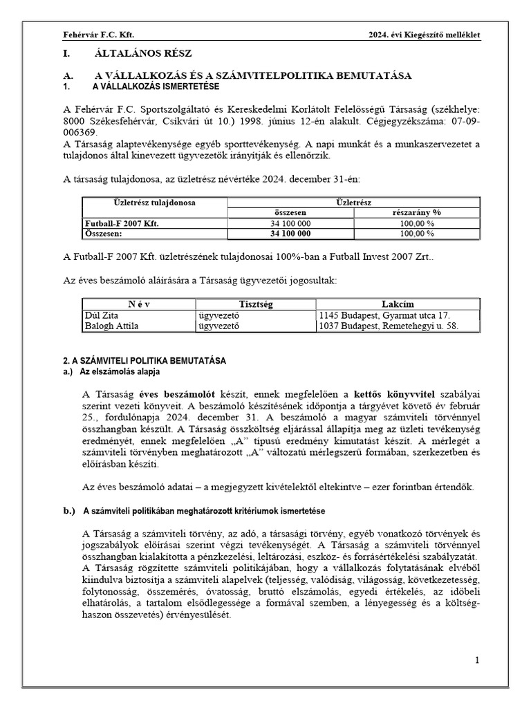 Kiegeszito Melleklet 2024 | PDF