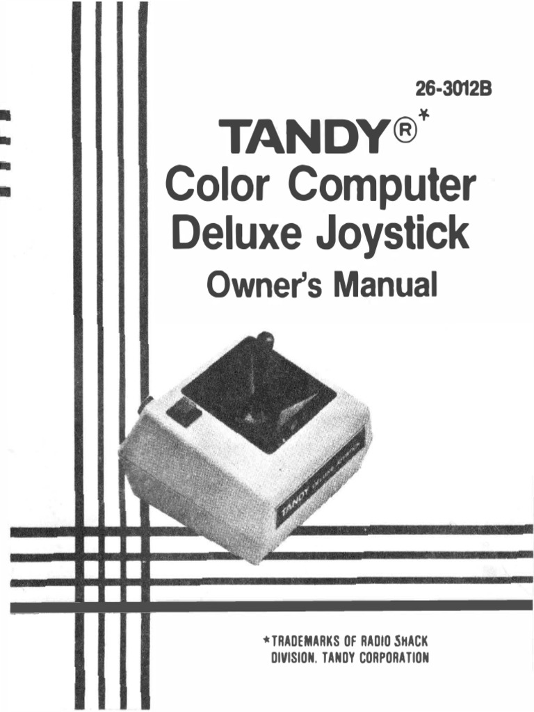 Color Computer Deluxe Joystick (English) (Tandy) | PDF