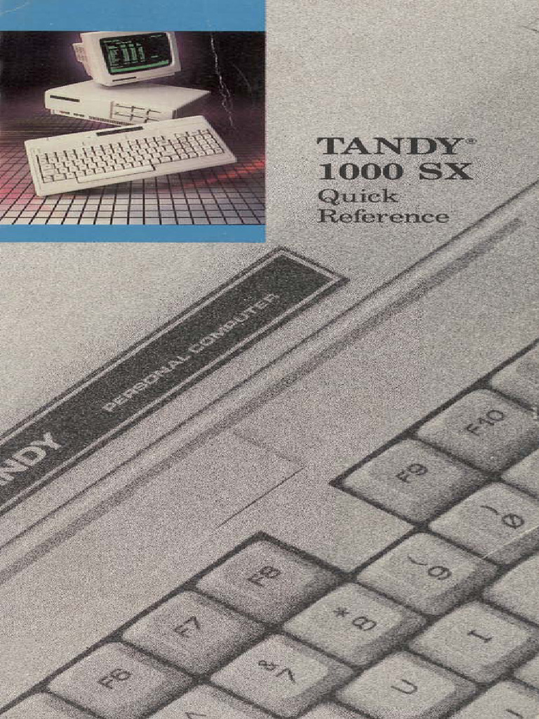 Tandy 1000 SX Quick Reference | PDF | Computer File | Filename