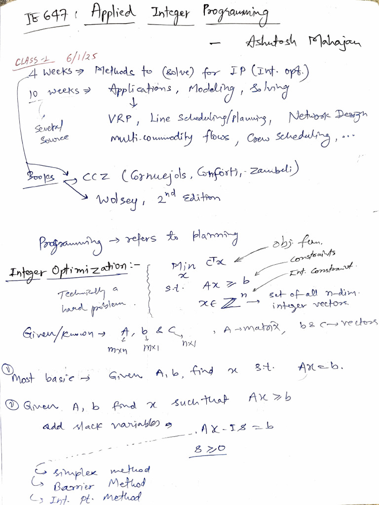 Integer Programming | PDF