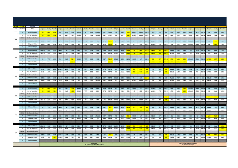 Fy4 Class TT Sem-II Wef 2-June-25 v1.3 | PDF