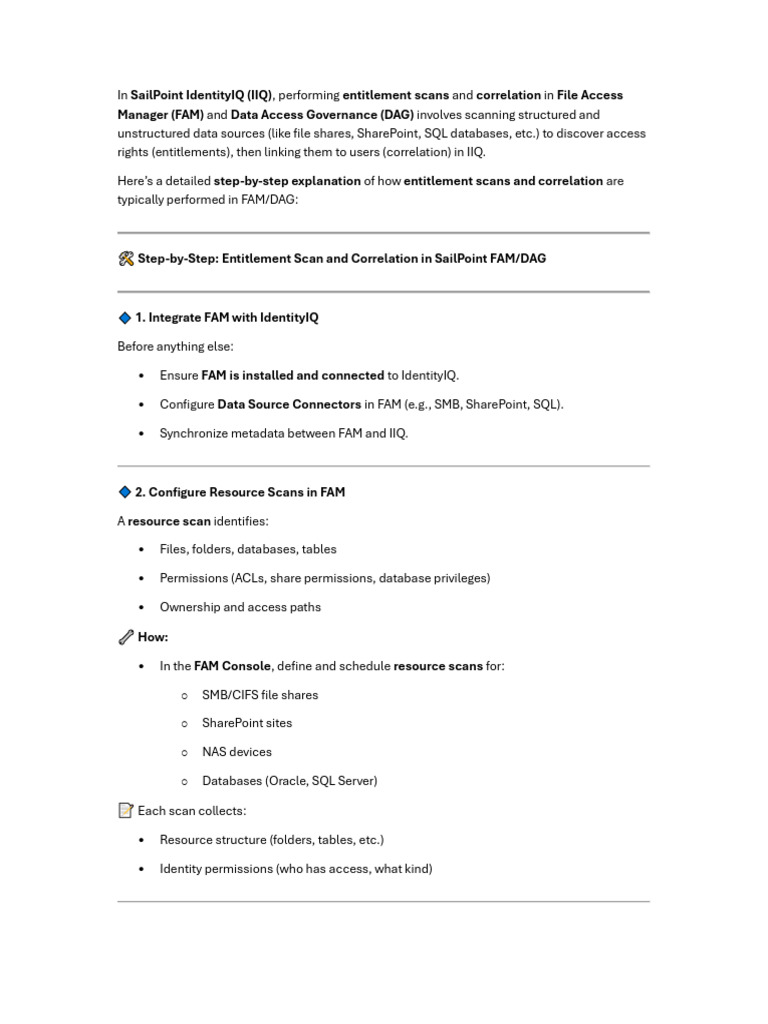Entitlement Scan and Certification Campaign in FAM and DAG | PDF | Share Point | Databases