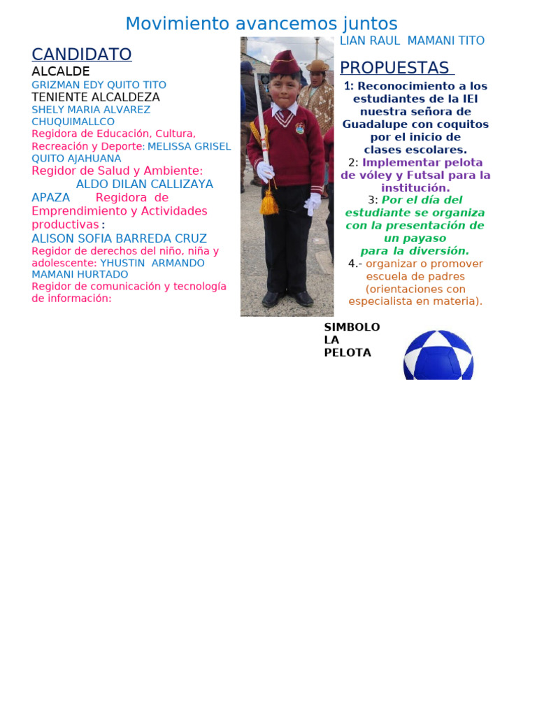 Movimiento Avancemos Juntosaa | PDF