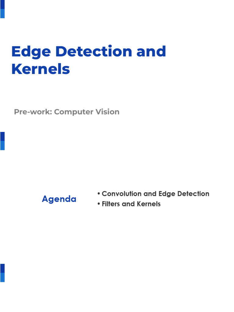 Edge Detection and Kernels | PDF | Multidimensional Signal Processing | Graphics