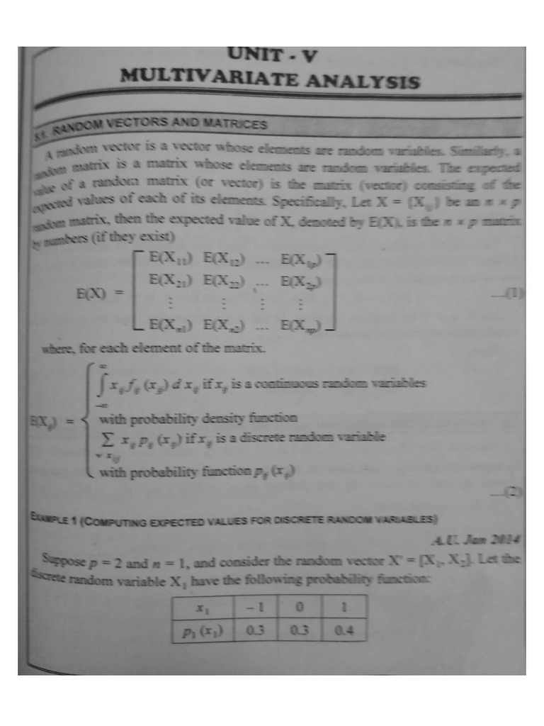 Multivariate Analysis | PDF