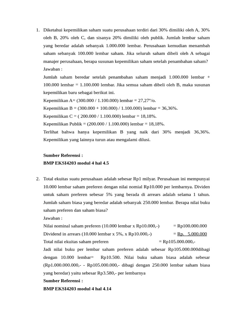 TMK 2 Teori Portopolio Analisis Investasi | PDF