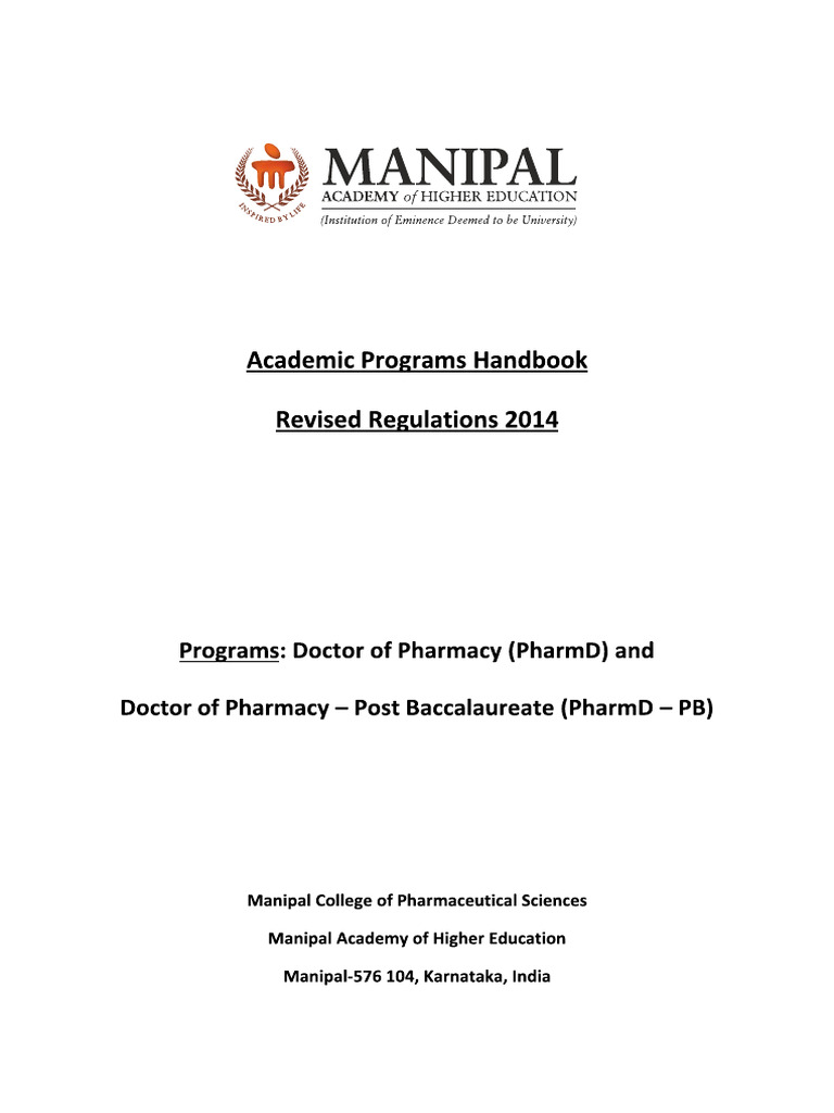 PharmD and PB Syllabus | PDF | Educational Stages | Pharmaceutical Sciences