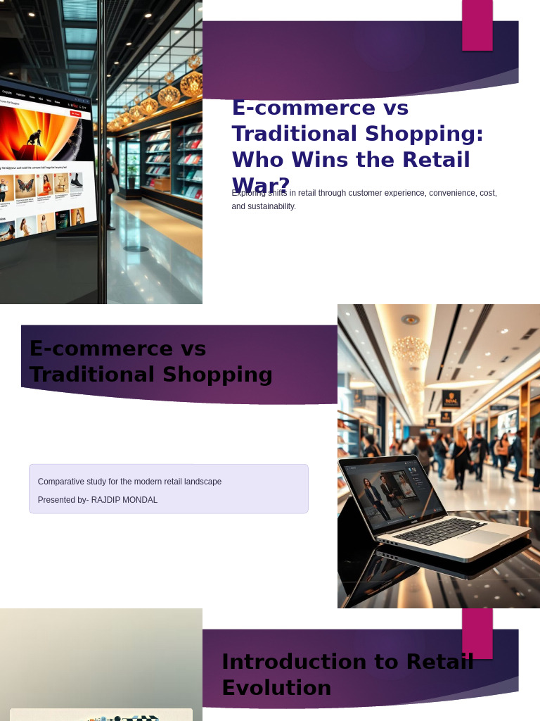 E Commerce Vs Traditional Shopping Who Wins The Retail War | PDF