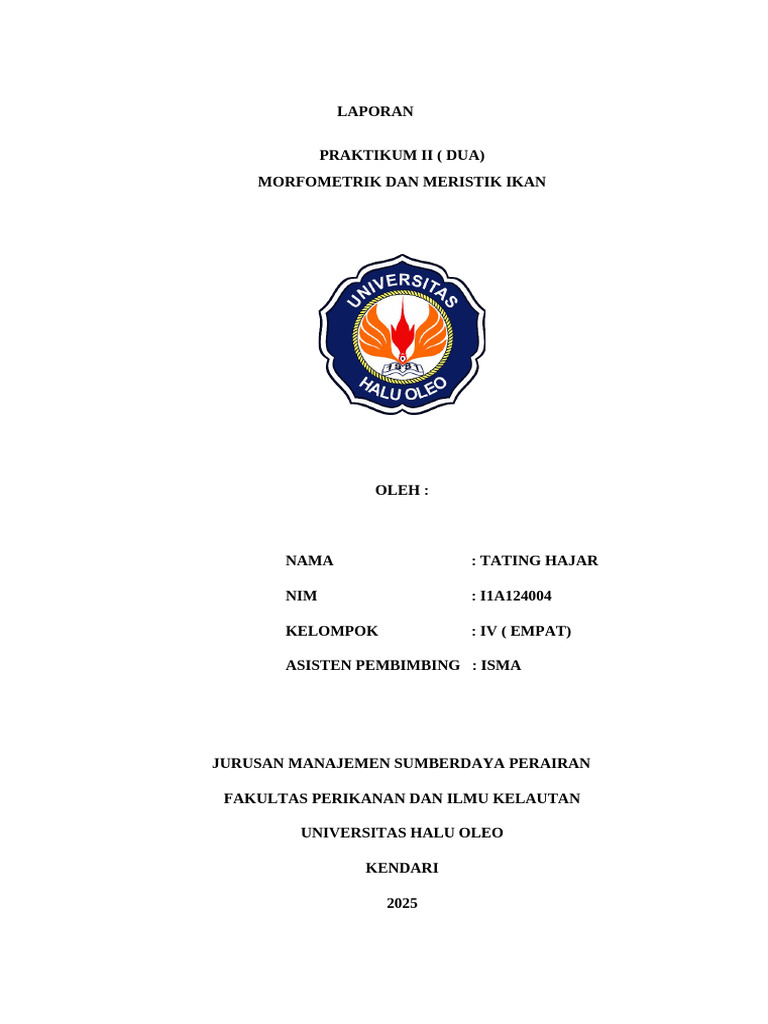 Morfometrik dan Meristik Ikan Kembung | PDF