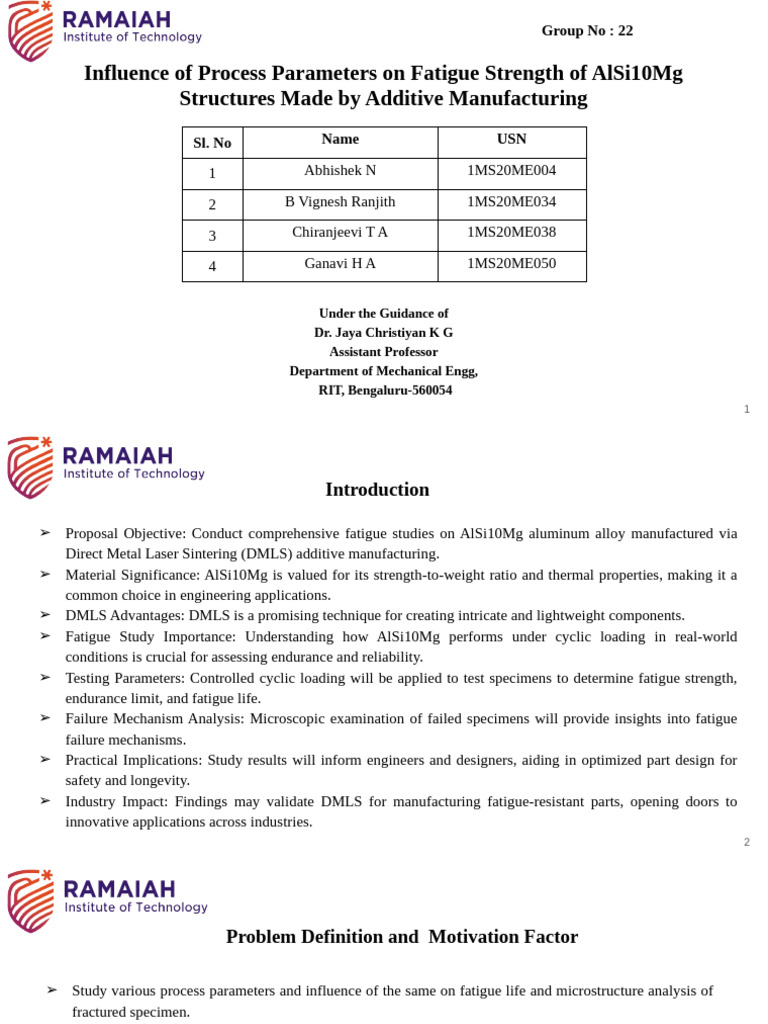 Major Project Review 1 PPT Template | PDF | Strength Of Materials ...