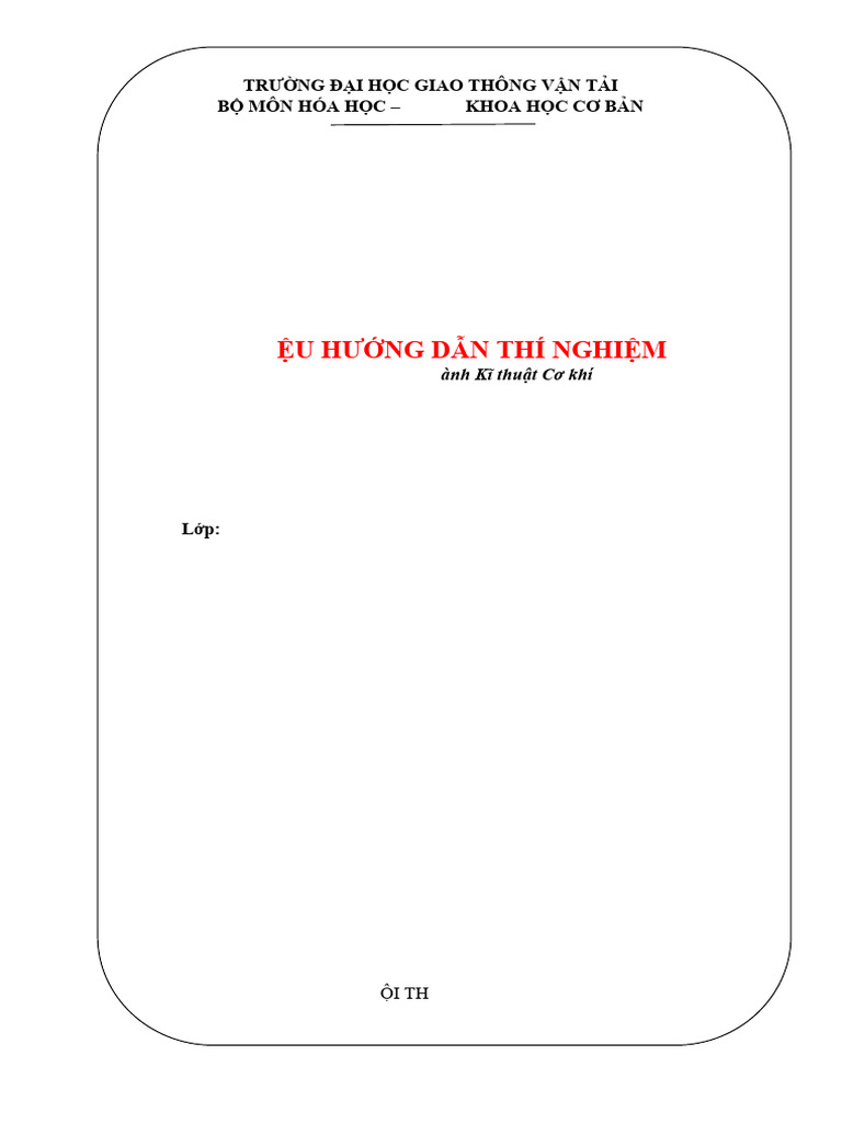 Tai Lieu HDTH 2tc Co Khi 5 2022 | PDF