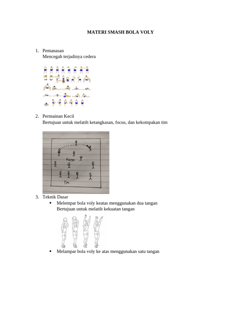 Materi Smash Bola Voly | PDF