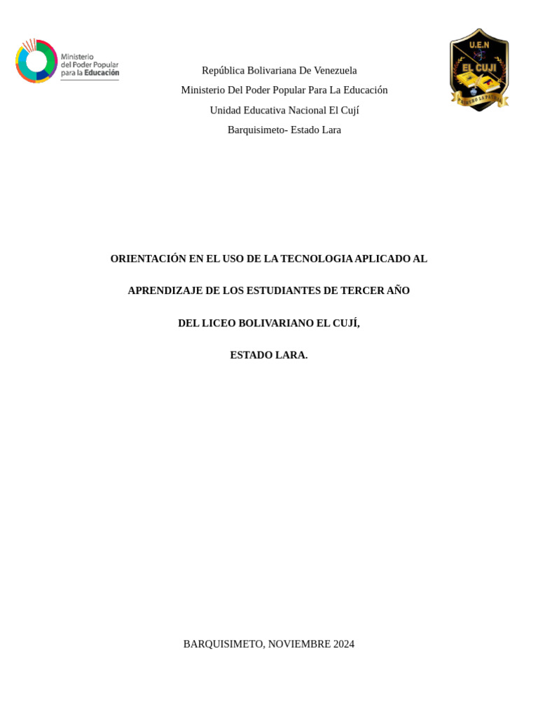 Proyecto Isa - para Correcciones | PDF | Tecnología de información y comunicaciones | Enseñando