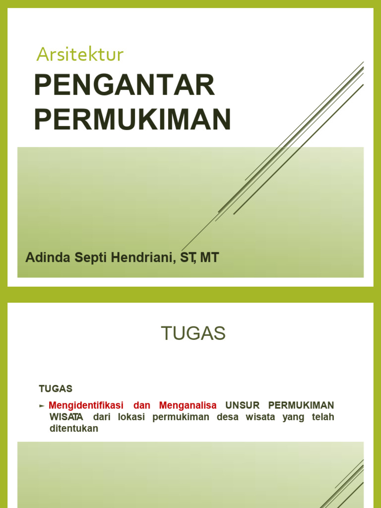 Tugas Peng Permukiman | PDF