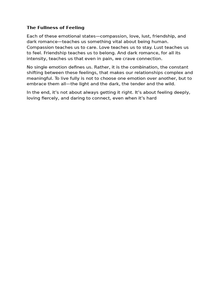 The Fullness of Feeling | PDF