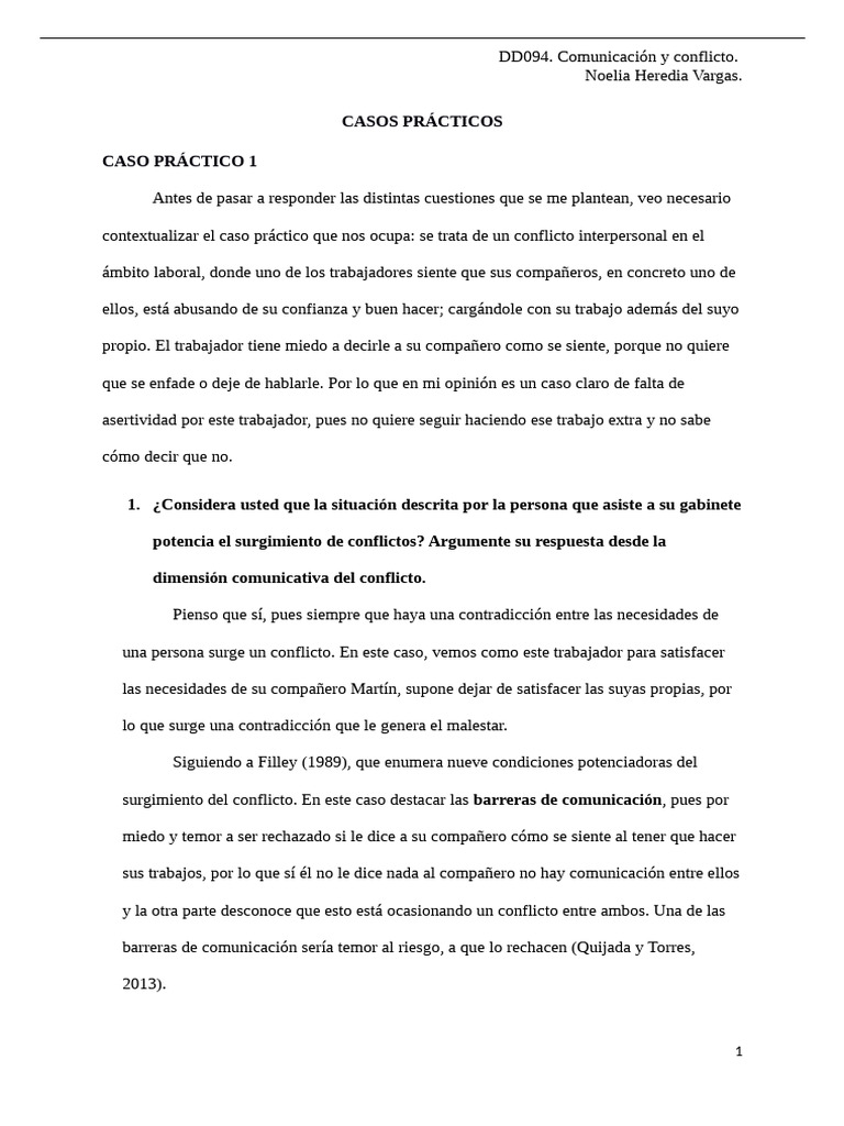 Casos PR Cticos | PDF | Comunicación | Conceptos psicologicos