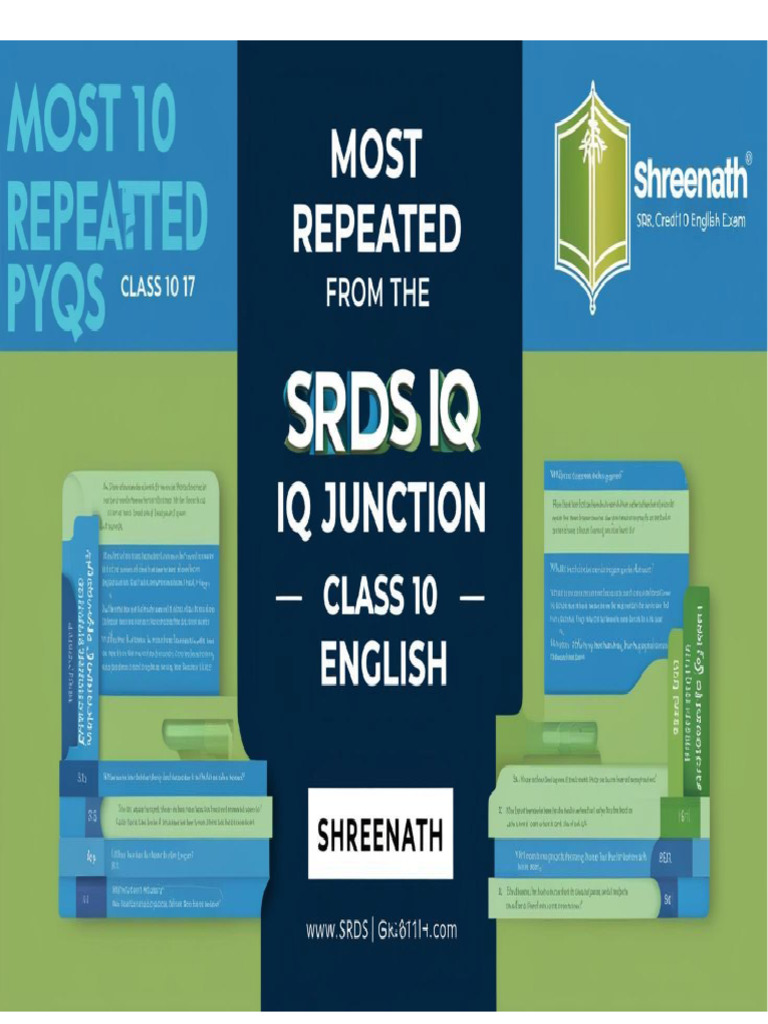 SRDS CLASS 10 English Most Repeated PYQ's | PDF | Tiger | Courage