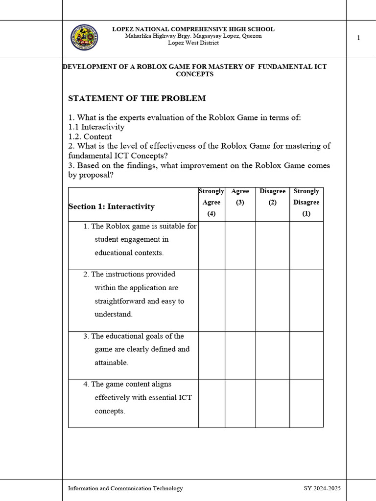 Validation Questionnaire | PDF | Educational Technology | Information And Communications Technology