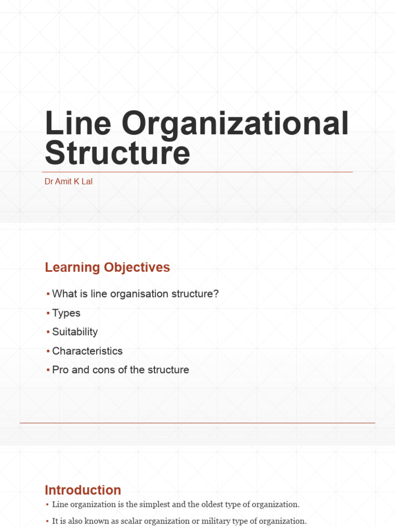Line Organizational Structure.pptx | PDF | Hierarchy | Business