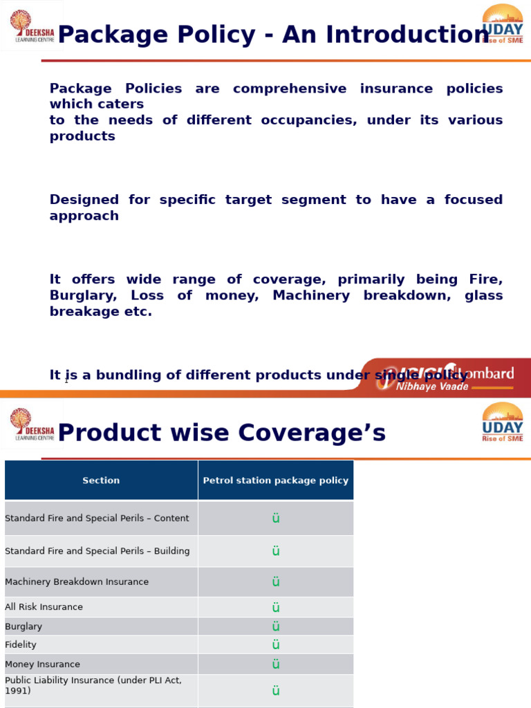 Petrol Package Policy | PDF | Insurance | Liability Insurance