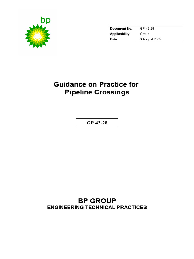 Pipeline Crossing Guidance Document | PDF | Pipe (Fluid Conveyance ...