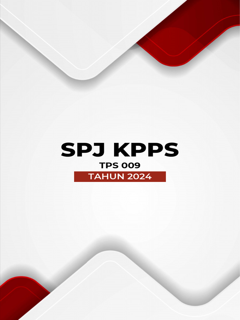 SPJ KPPS: TAHUN 2024 | PDF