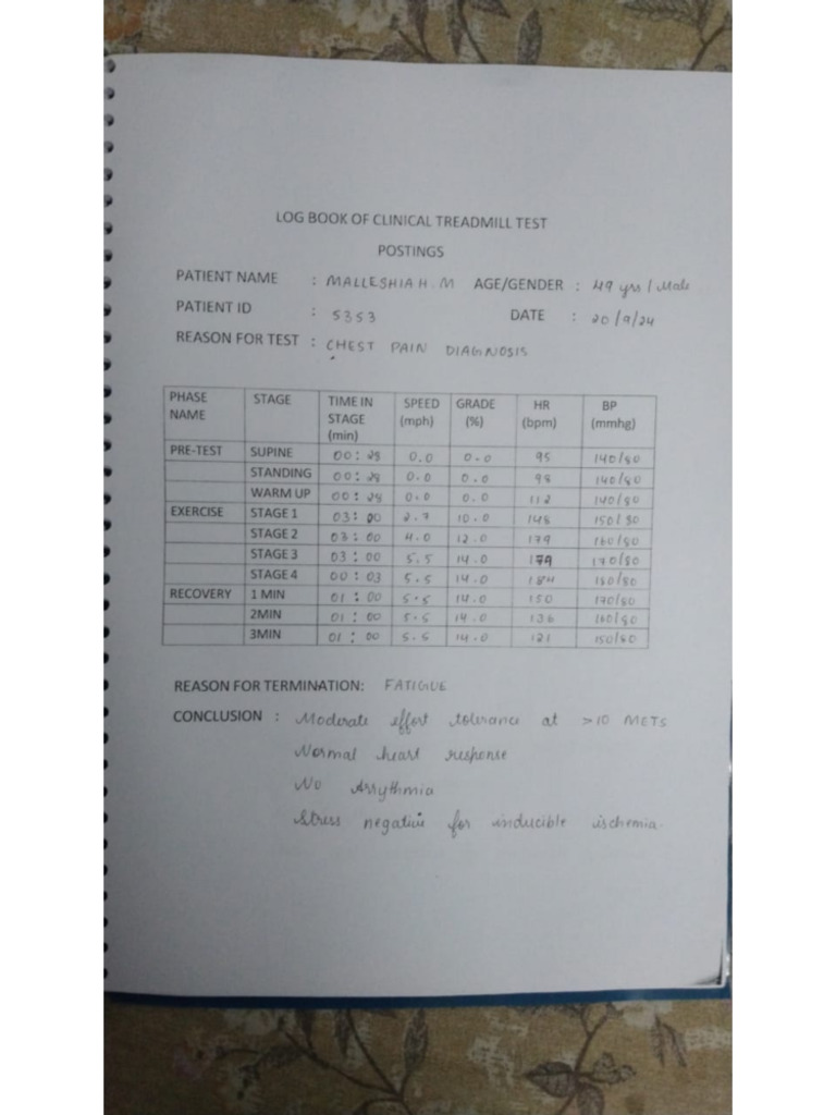 TMT Log Book | PDF