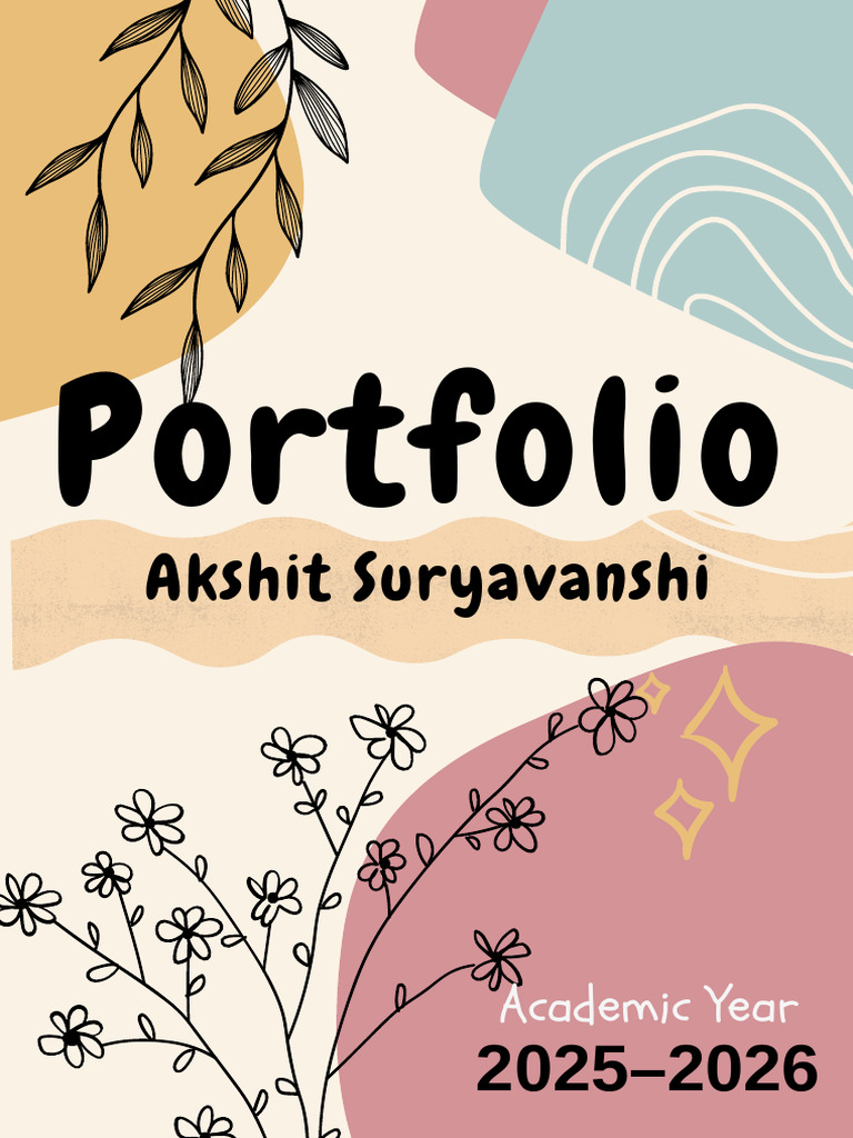 Portfolio Cover Page Ideas | PDF