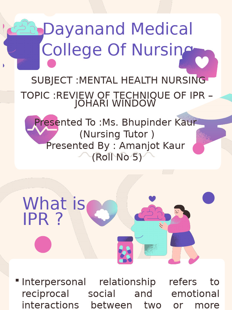 IPR Techniques: Johari Window in Nursing | PDF | Self Awareness ...