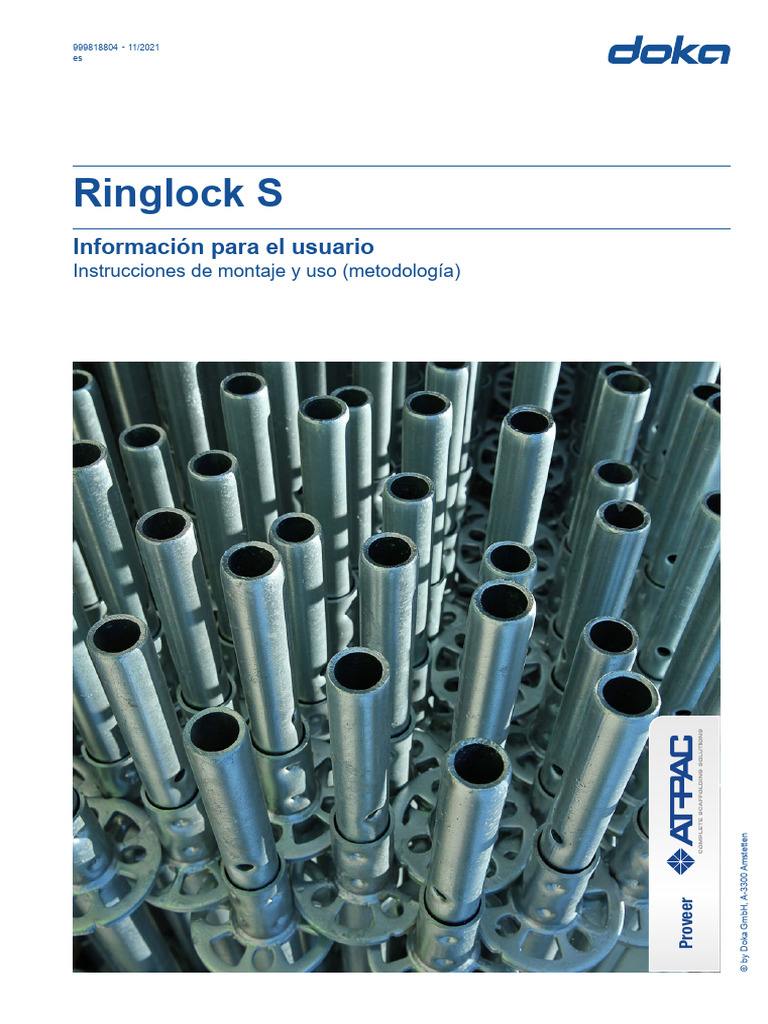 Manual Andamio Multidireccional ATPac - Doka - 221027 - 183525 | PDF ...