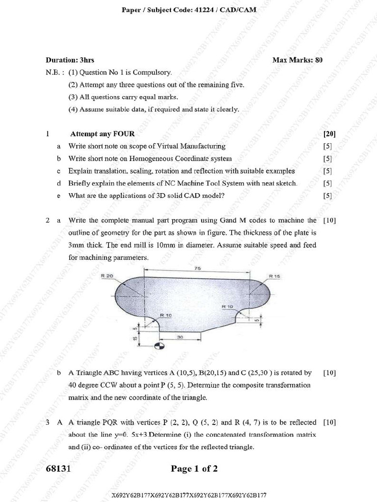Question - Papers - Mechanical Engg SEM IV Nov Dec 2024 | PDF