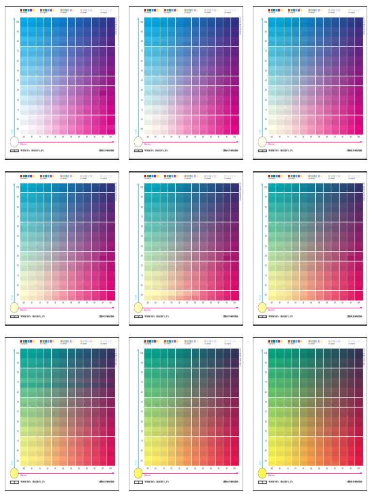 CMYK Atlas Print Sheets | PDF | Cyan | Magenta