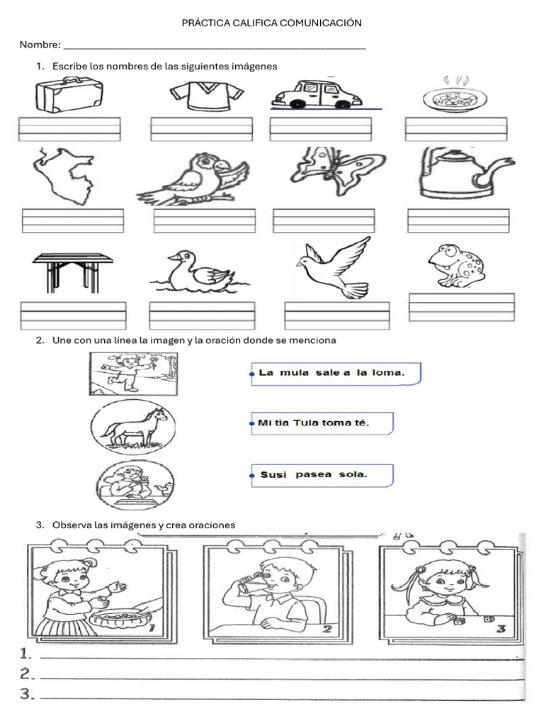 Práctica Califica Comunicación - Refuerzo | PDF