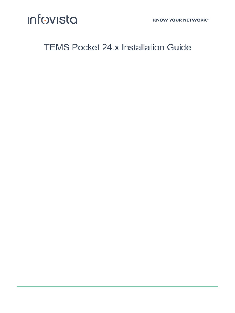 TEMS Pocket 24.x Installation Guide For Supported Devices With Commercial Firmware | PDF ...