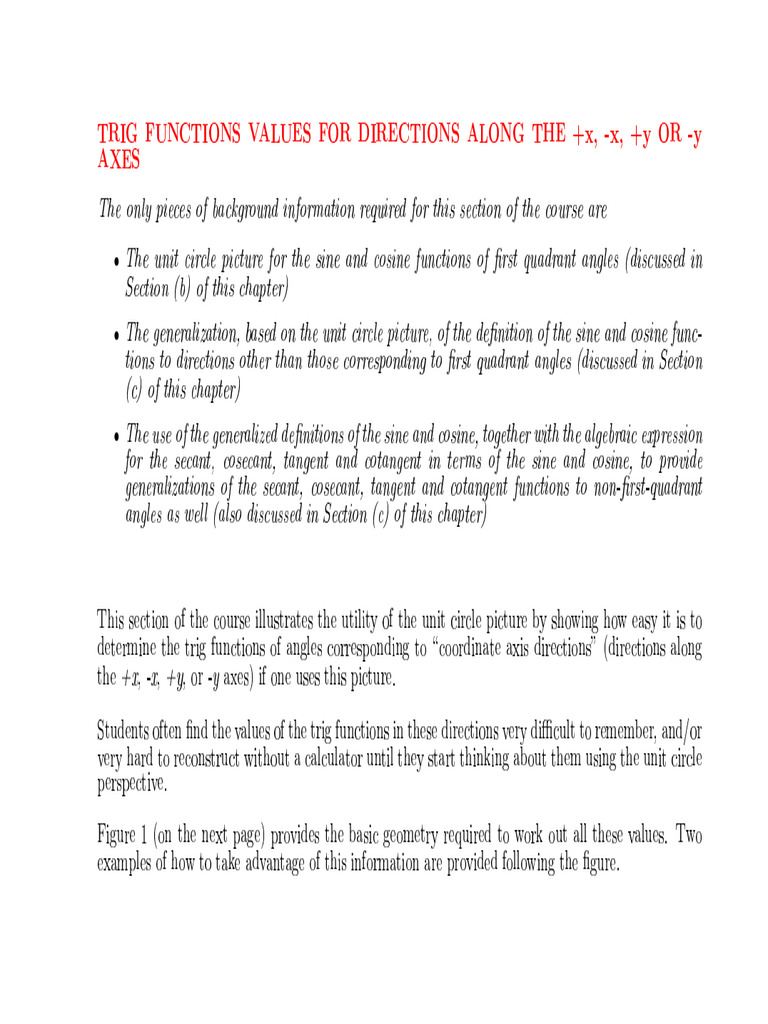 Coordinate Direction Values Feb10 | PDF