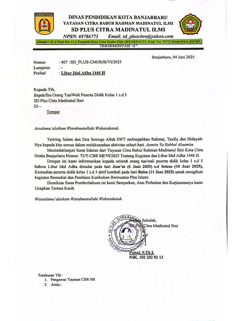 Libur Idul Adha | PDF