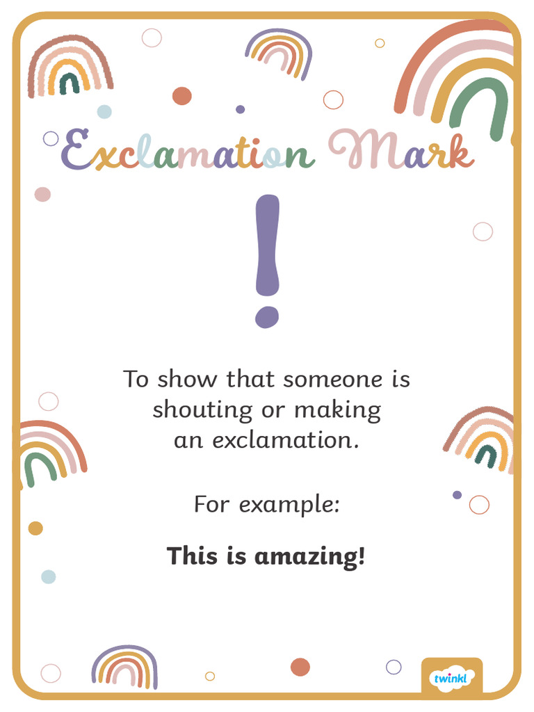 T L 10702 Muted Rainbow Themed Punctuation Display Posters - Ver - 2 ...