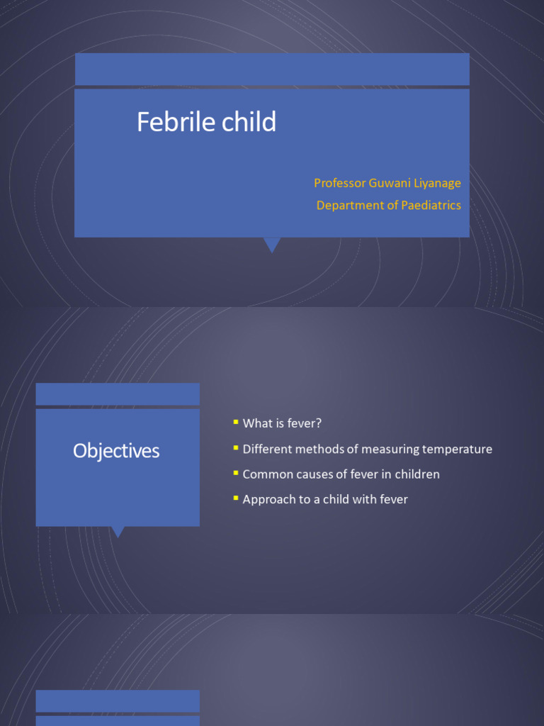 Febrile Child | PDF | Fever | Infection