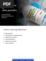 NM Beta Lactam Cross Reaction Table | PDF | Penicillin | Antibiotics