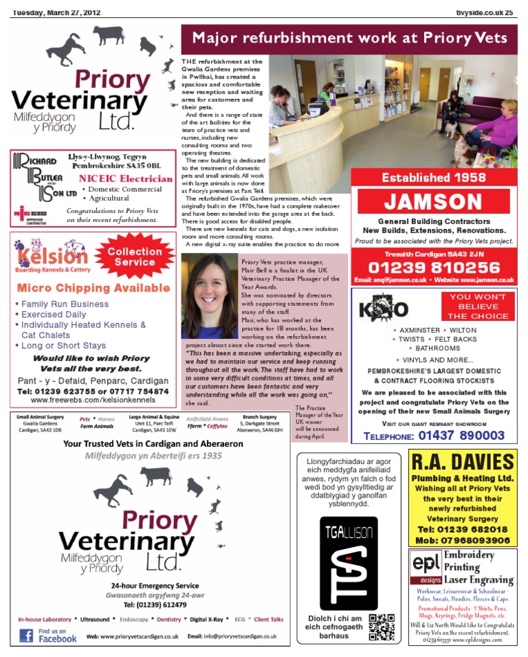 Priory Vets | PDF | Veterinary Physician | Animals And Humans
