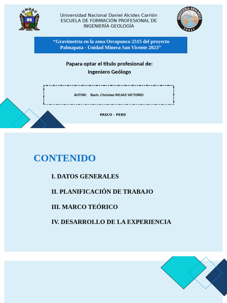 Diapositivas - Bach. Christian Rojas Victorio | PDF | Geofísica | Roca ...