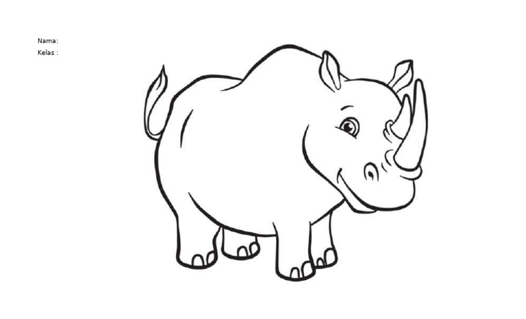 Worksheet SBDP Sketsa Badak | PDF