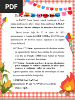 Cronograma Da Festa Junina | PDF
