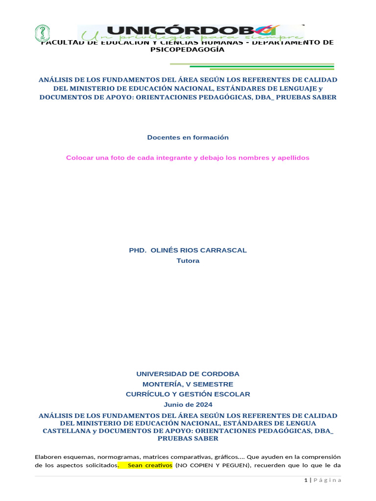 Plantilla y Guía para El RAE de Lengua Castellana 2024 - 2 | PDF ...